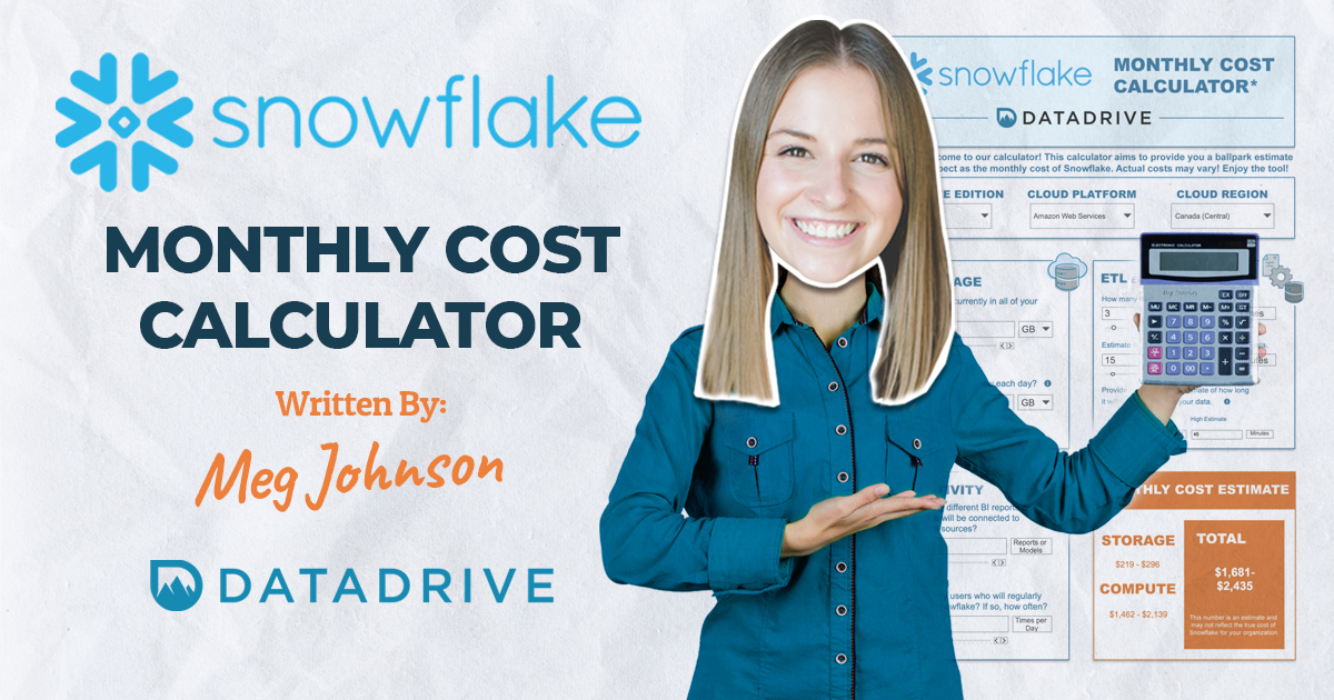 Snowflake Cost Calculator | Estimate Snowflake Monthly Cost